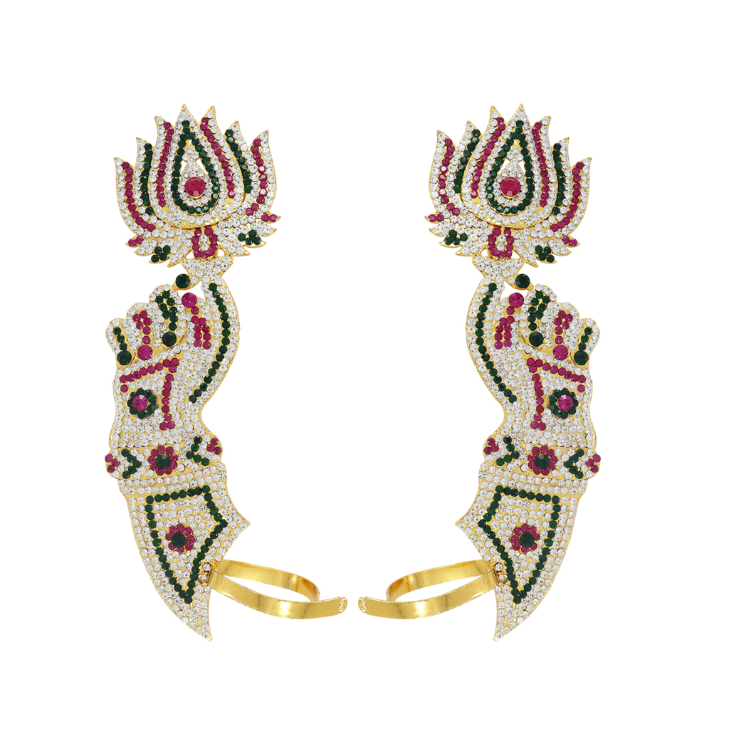 God Ornament Hastham Hand with Lotus - Divine Lakshmi Hand Sculpture ...